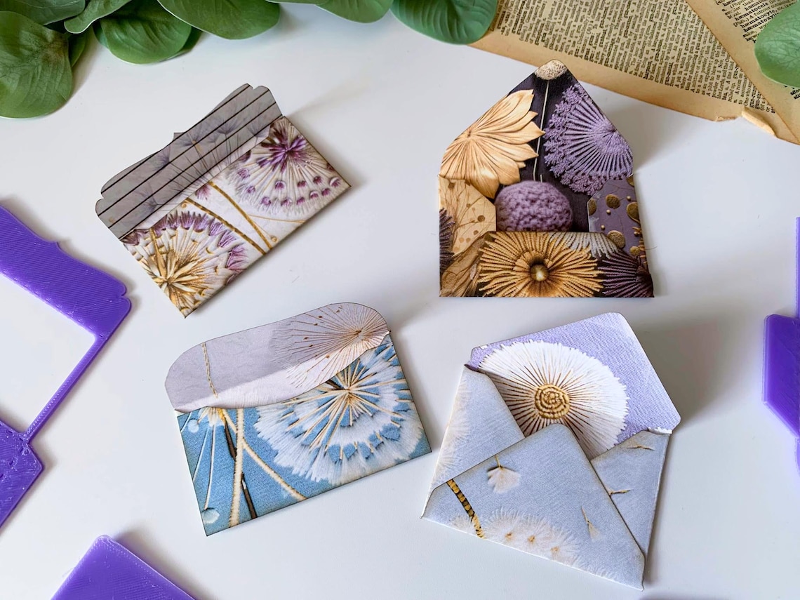 Mini Envelope Template Set: Reusable Stencils for Journaling & Gifts - Etsy