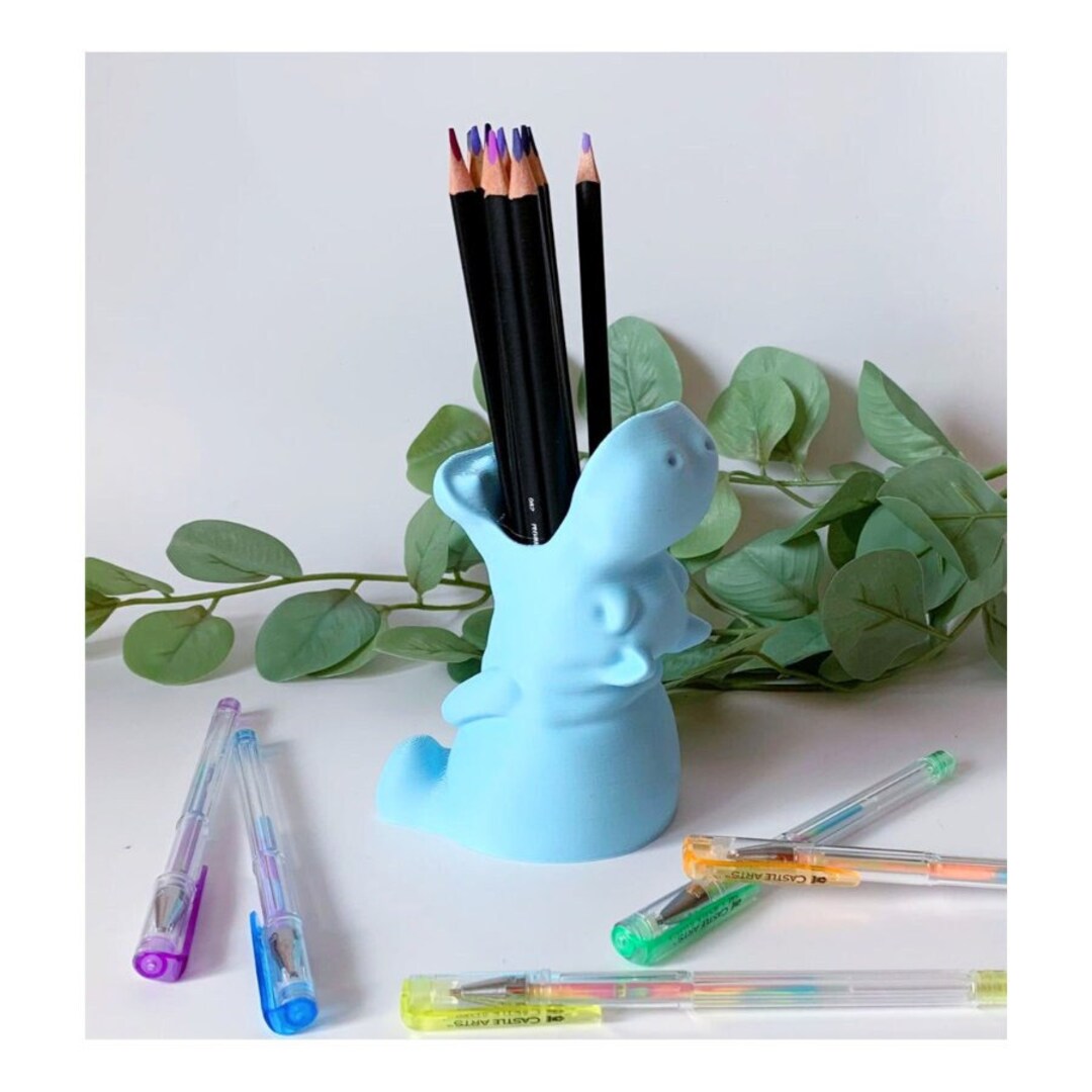 Hippo Pen Pot, Desk Buddy, Gift for Friend, Stocking Filler, Office ...