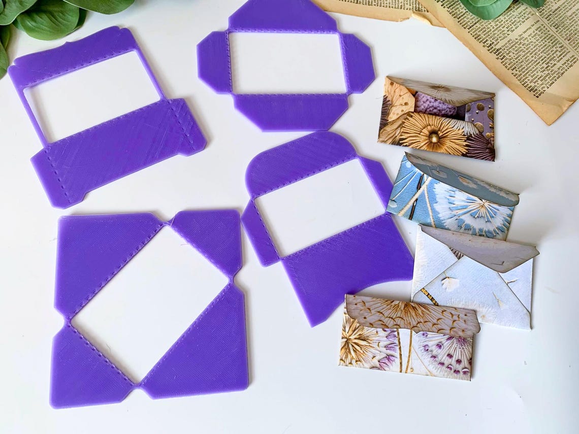 Mini Envelope Template Set: Reusable Stencils for Journaling & Gifts - Etsy