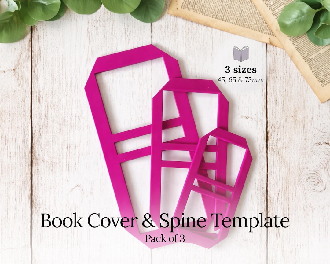 Mini Book Making Stencils: 3 Piece Set, Book Binding Template, Junk ...