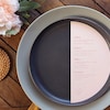 Half Circle Minimalist Solid Color Wedding Menu Printed Half Moon Menu ...