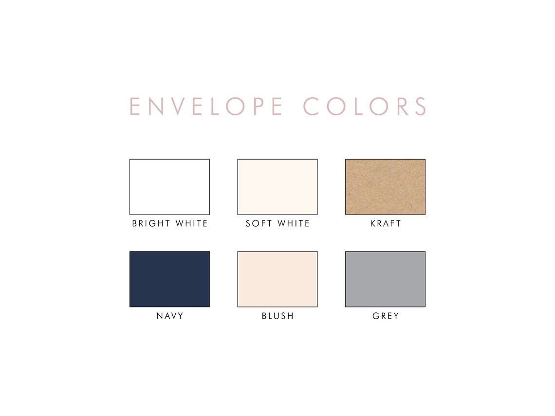 Solid Color Thank You Notes Custom Printed Cards - Etsy