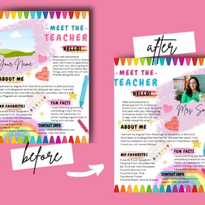 Meet the Teacher Groovy Classroom Theme | Back to School Flyers, All ...