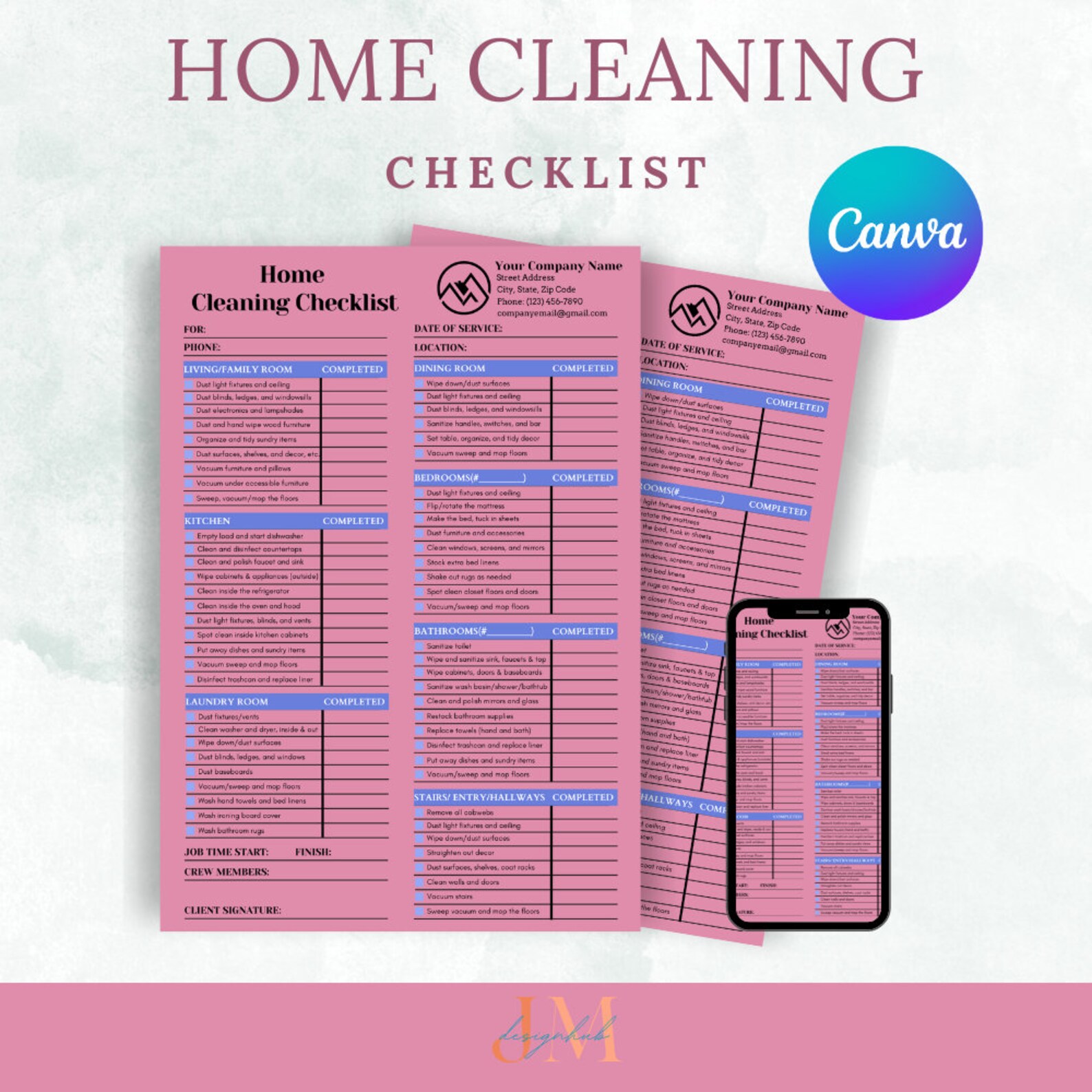 Cleaning Checklist | Flylady Planner | Printable Pdf | Cleaning ...