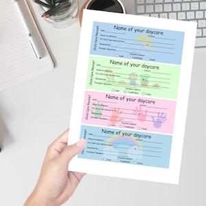 Customizable Daycare Receipt Template | Editable Childcare Invoice ...