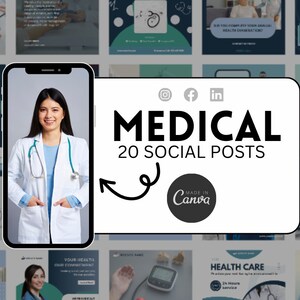 Medical Spa Editable in Canva Diy Flyers Canva Templates Social Media ...