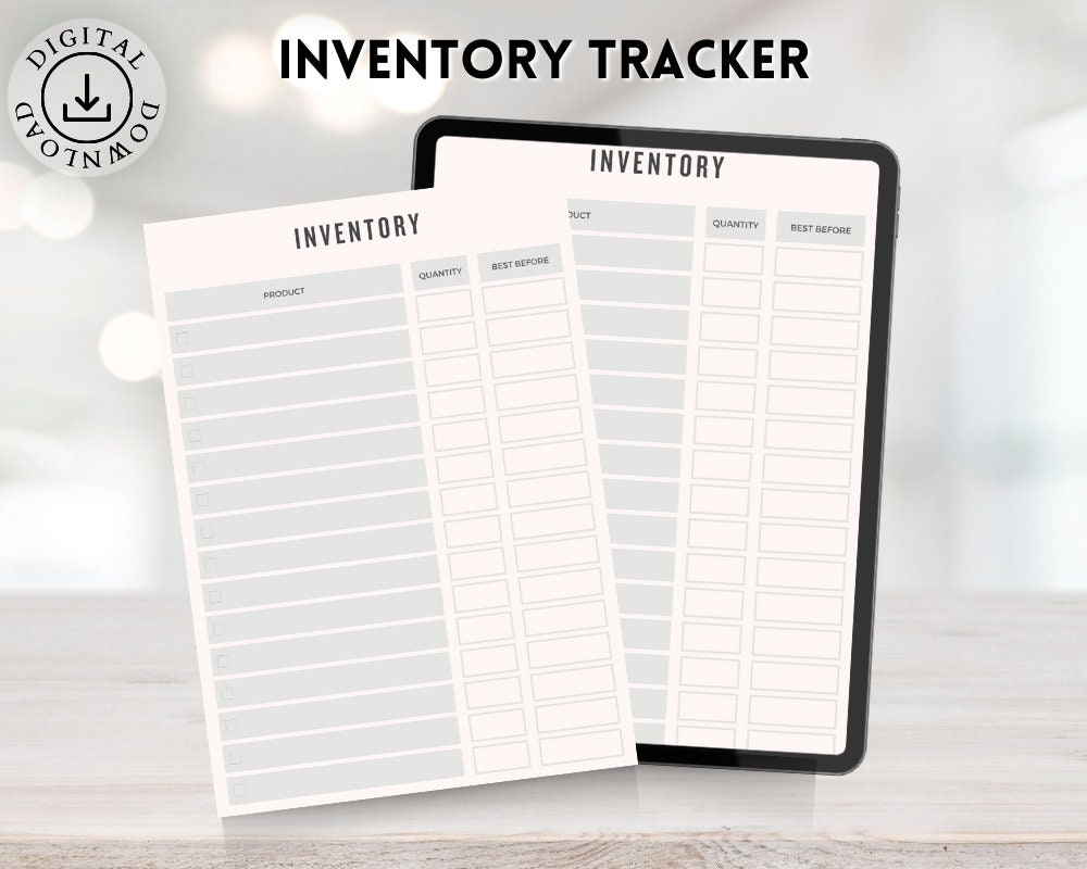 Inventory Tracker Template for Small Businesses - Etsy