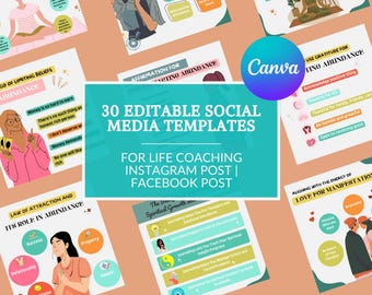 Mindset Coach Instagram Templates | Life Coach Templates | Mindset ...