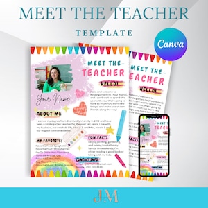 Meet the Teacher Groovy Classroom Theme | Back to School Flyers, All ...