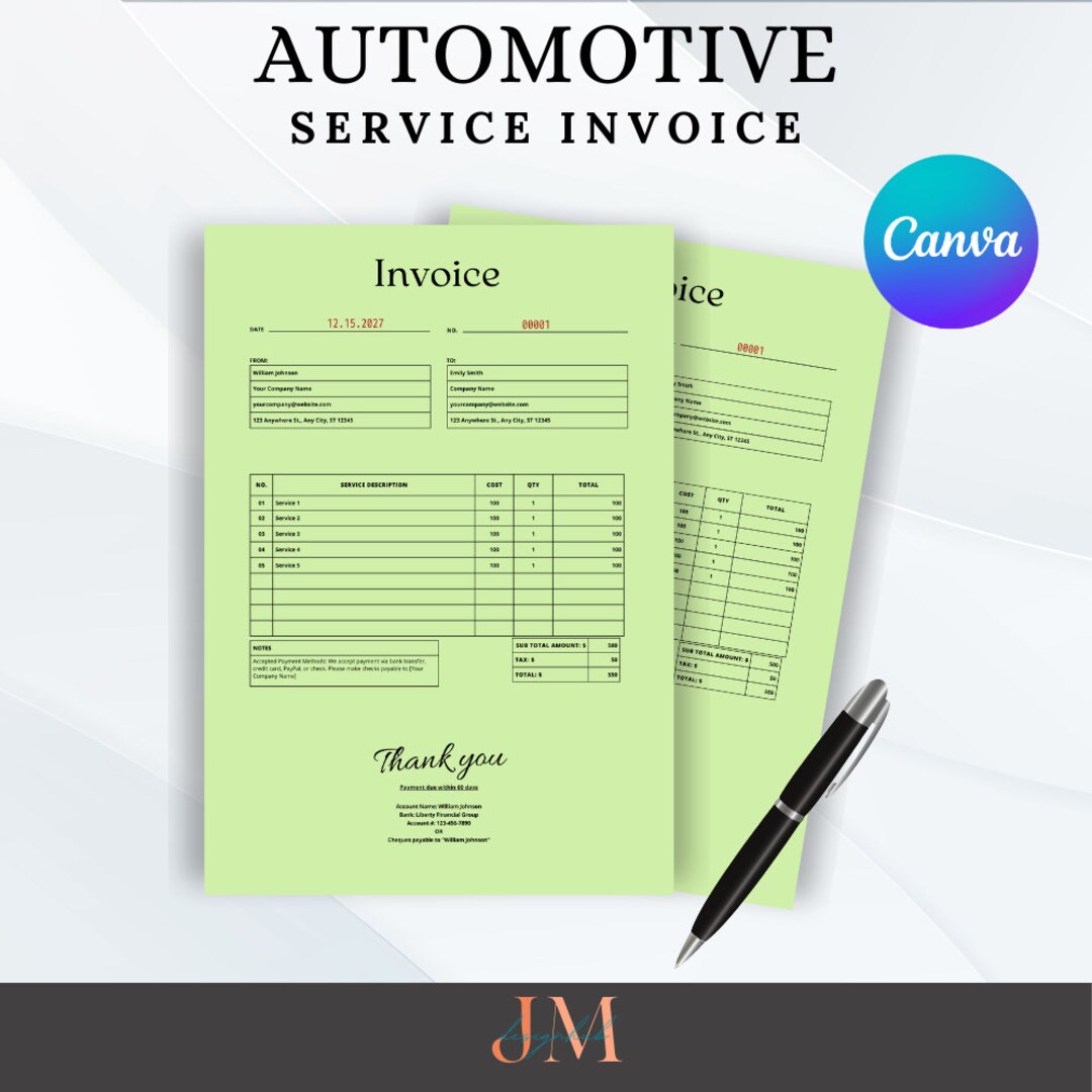 Auto Repair Estimate Template Body Shop Contract Car Repair Printable ...