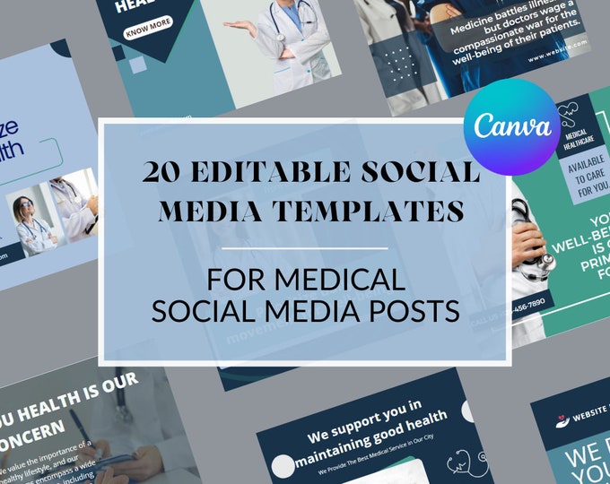 Medical Social Media Template | Canva | Doctor Post Templates ...