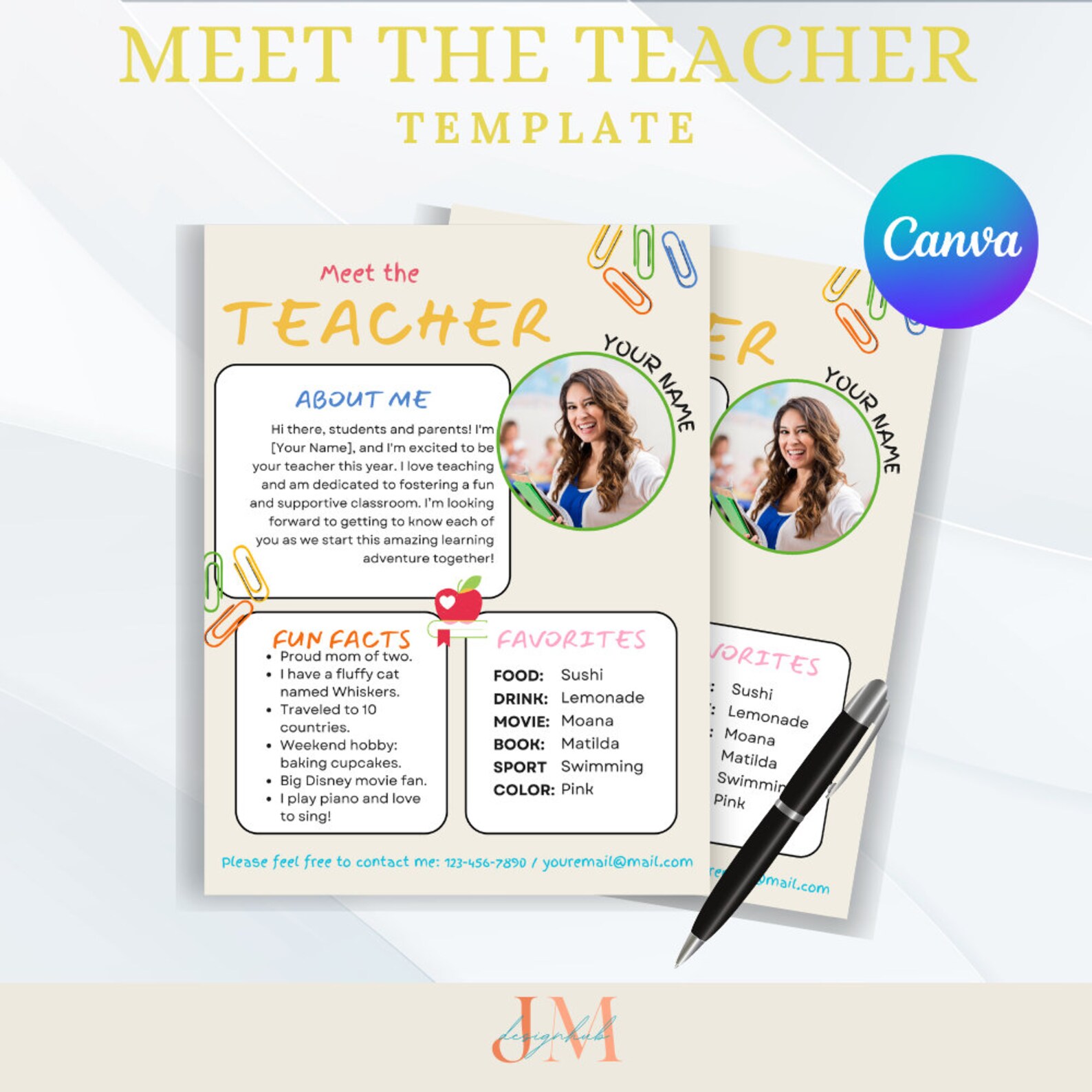 Meet the Teacher Groovy Classroom Set | Back to School Flyers, Welcome ...