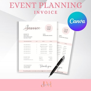 Editable Event Forms Invoice Template - Wedding Planner Contract ...