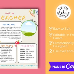 Meet the Teacher Groovy Classroom Set | Back to School Flyers, Welcome ...