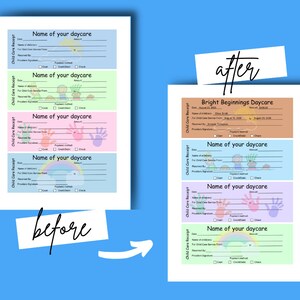 Childcare Receipt Template: Customizable Daycare Invoice - Editable ...