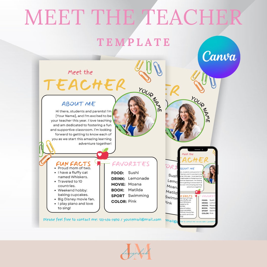 Meet the Teacher Groovy Classroom Set | Back to School Flyers, Welcome ...
