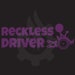 Wheelchair Vinyl Decal, Reckless Driver Decal, Wheelchair Sticker ...