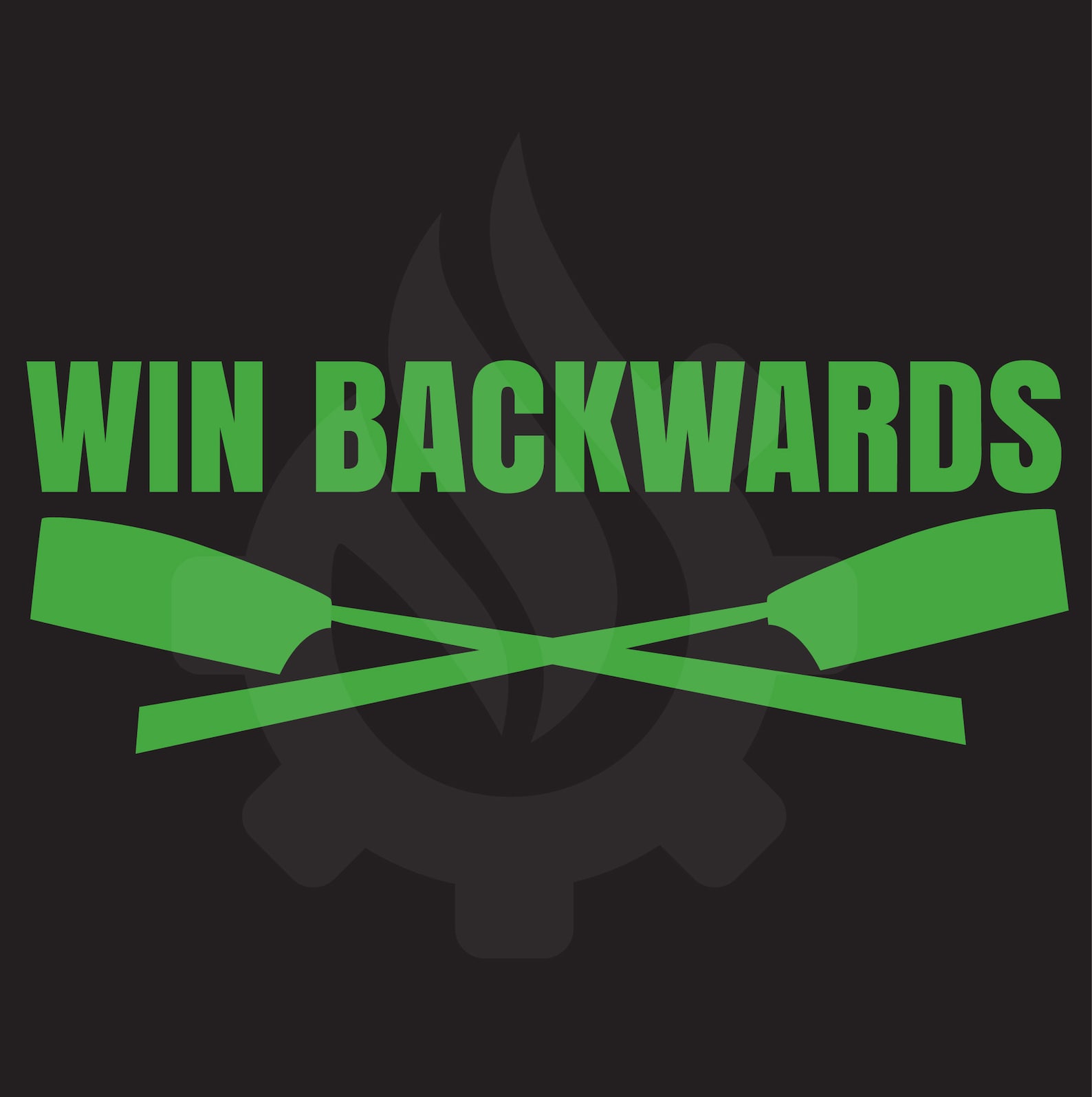 Win Backwards Vinyl Decal Rowing Decal Crossed Oars Sticker - Etsy