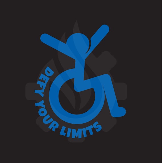 Defy Your Limits Vinyl Decal Wheelchair Decal Wheelchair | Etsy