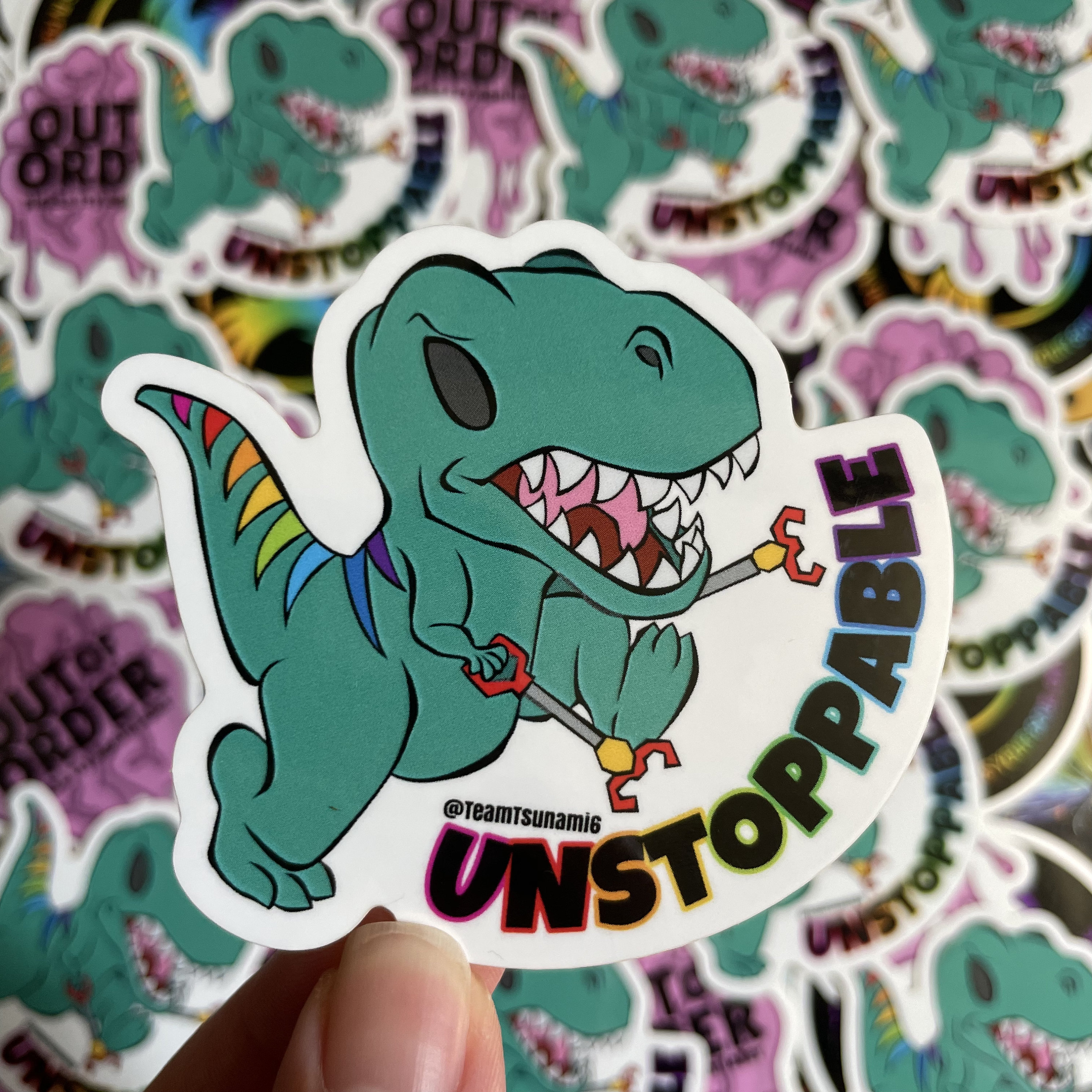 T Rex Unstoppable Sticker