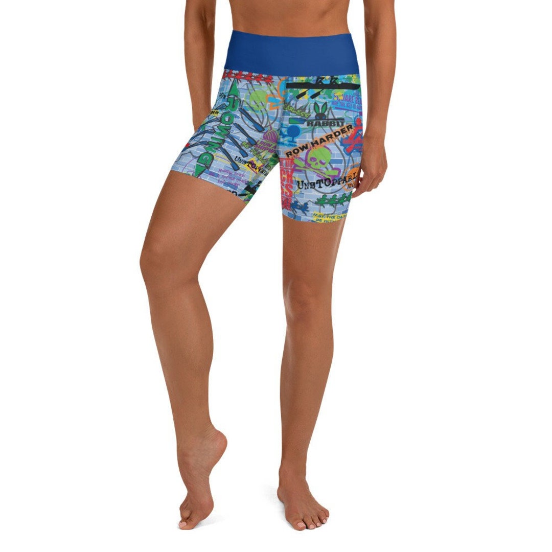 Rowing Graffiti Shorts, Rowing Shorts, Row Harder Shorts, Rowing Gift ...