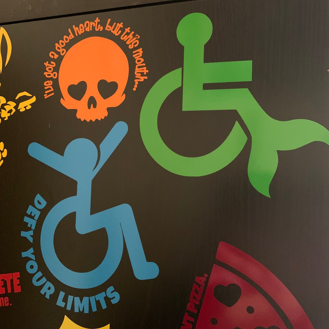 Defy Your Limits Vinyl Decal, Wheelchair Decal, Wheelchair Icon, Car ...