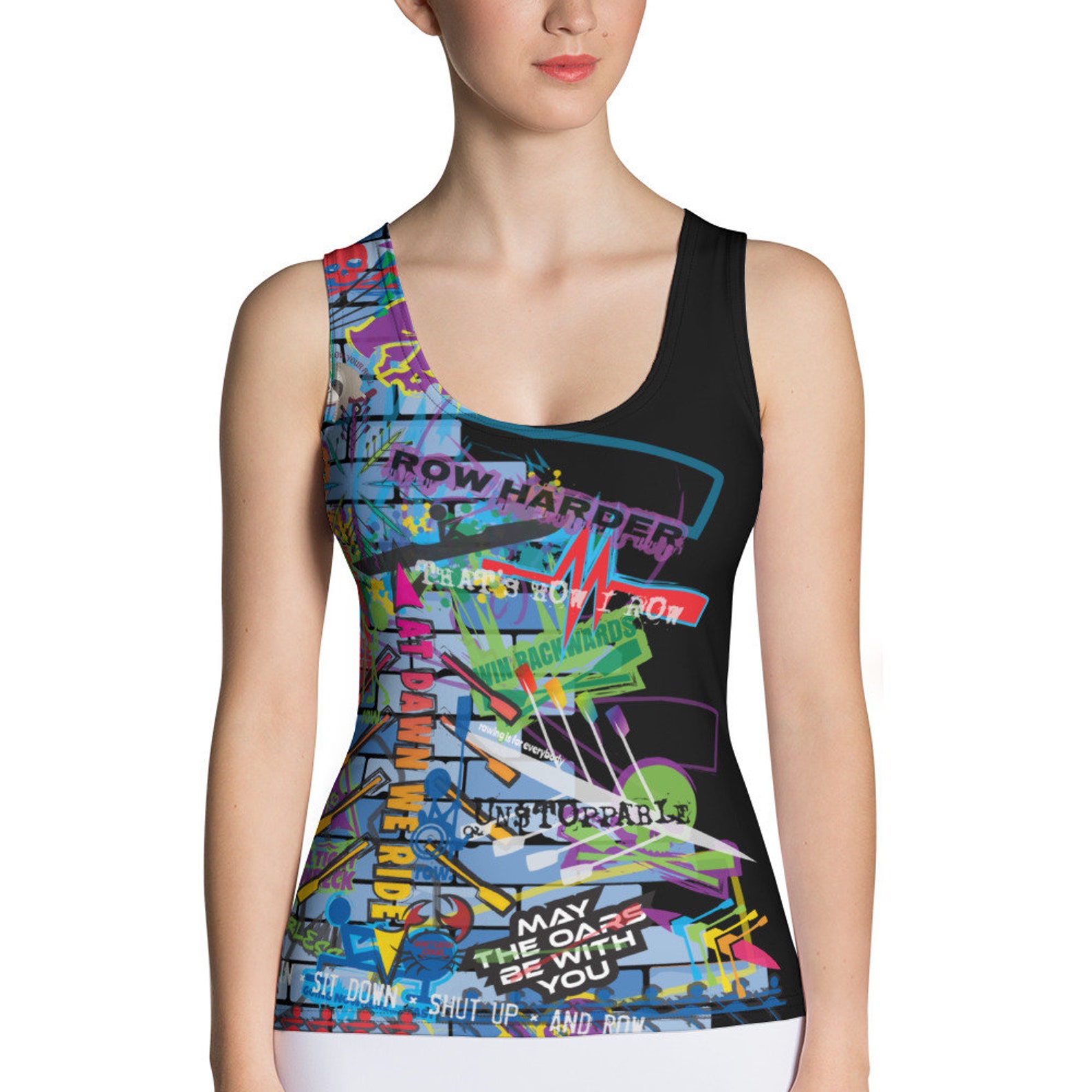 Rowing Graffiti Tank Top Rowing is for Everybody Tank Row - Etsy