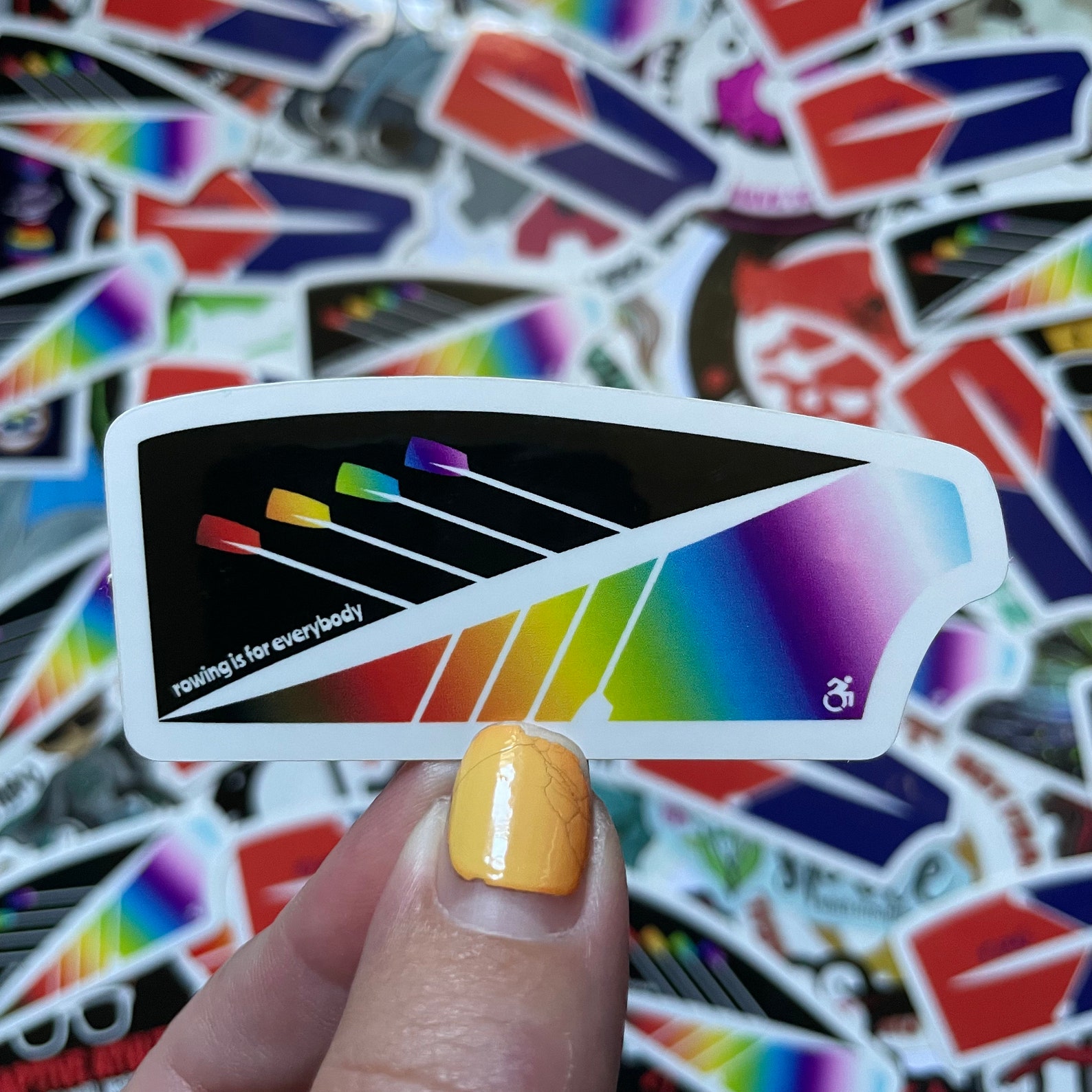 Rowing is for Everybody Oar Sticker Waterproof Sticker - Etsy