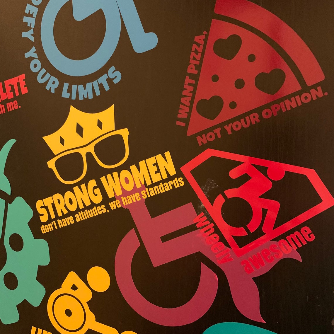 Wheely Awesome Vinyl Decal Super Wheelchair Icon Decal - Etsy