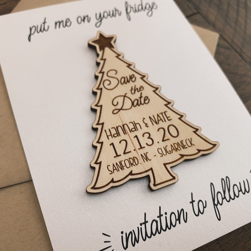 Tree Magnet Save the Date - Etsy