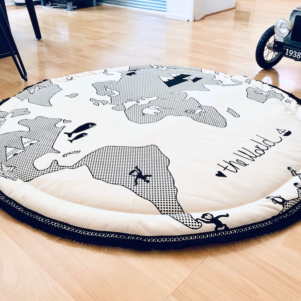 Shop World Map Rug - Etsy