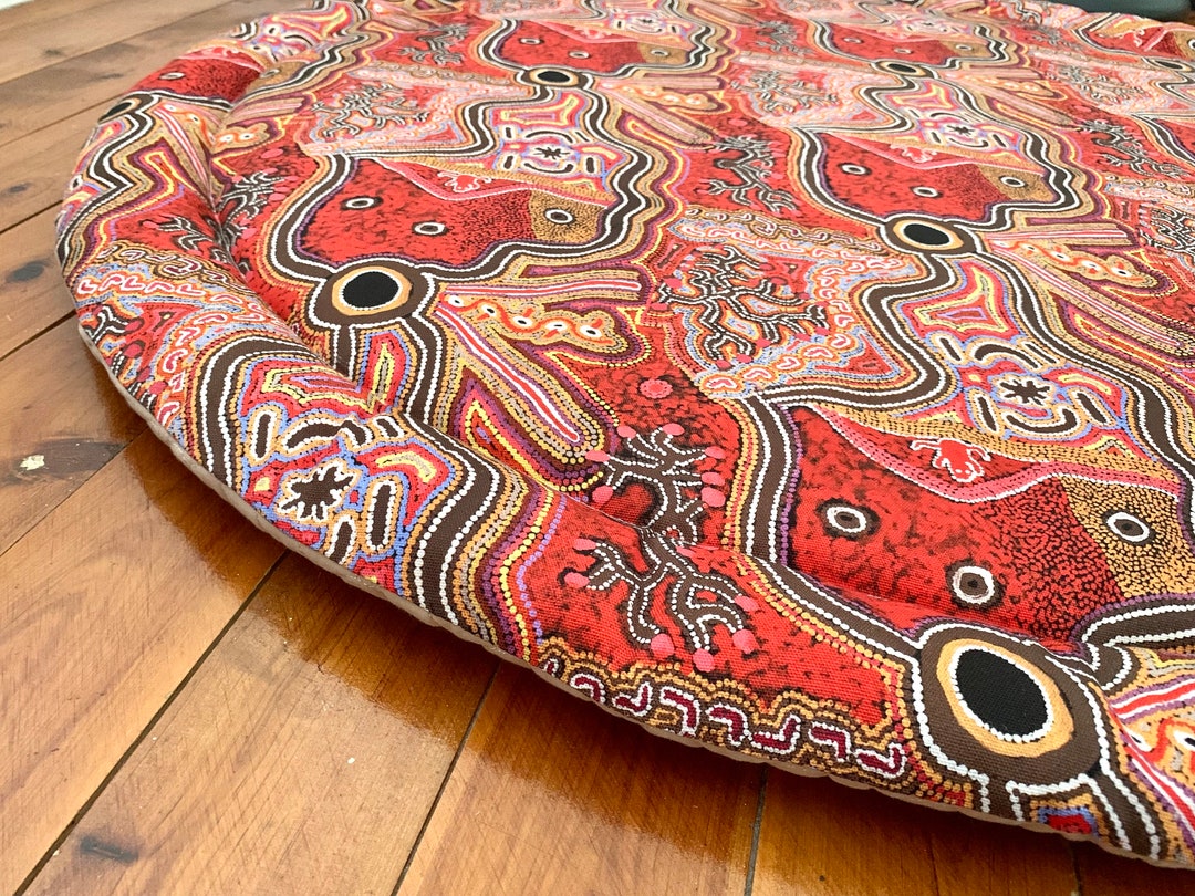 XL Frog Dreaming, Play Mat, Aboriginal Art Mat, Playmat, Roundie, Kids ...