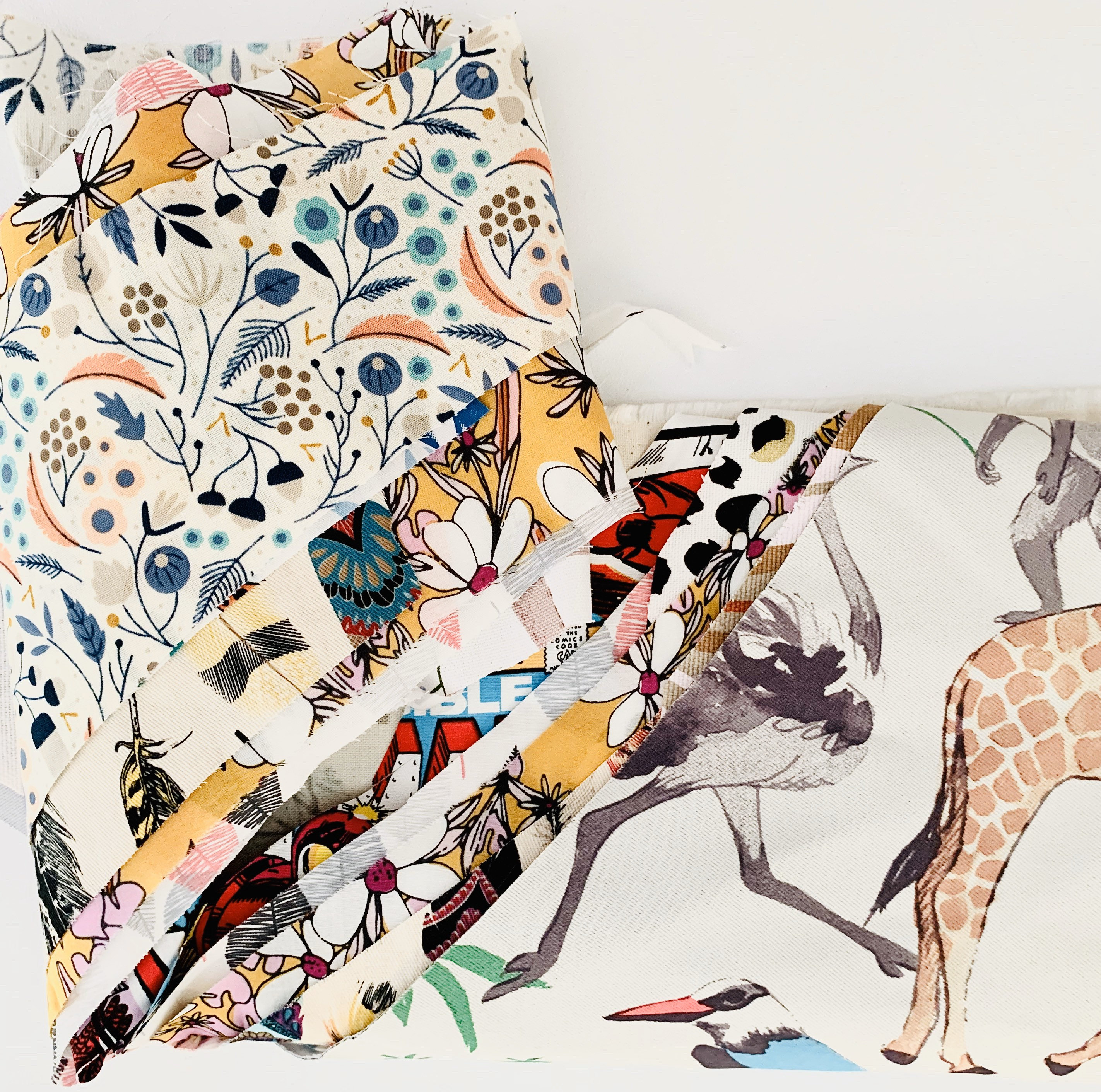 FABRIC OFF CUTS 350g Fabric Bundle Assorted Prints Cheap - Etsy Australia