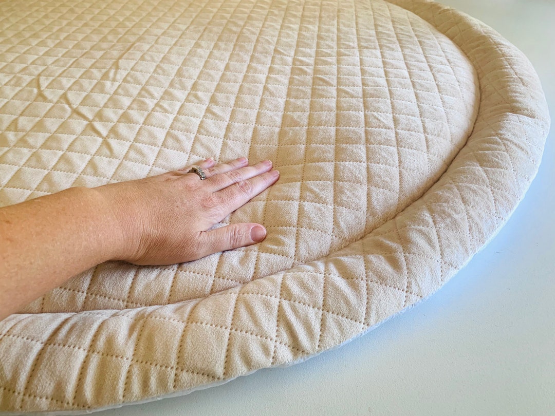 XL SOFTEST Quilted Baby Play Mat, Velvety Soft Rug, Minky Soft Play Mat ...