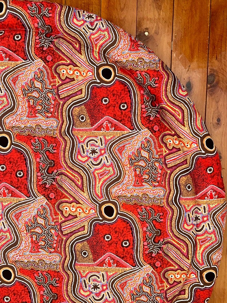 XL Frog Dreaming, Play Mat, Aboriginal Art Mat, Playmat, Roundie, Kids ...