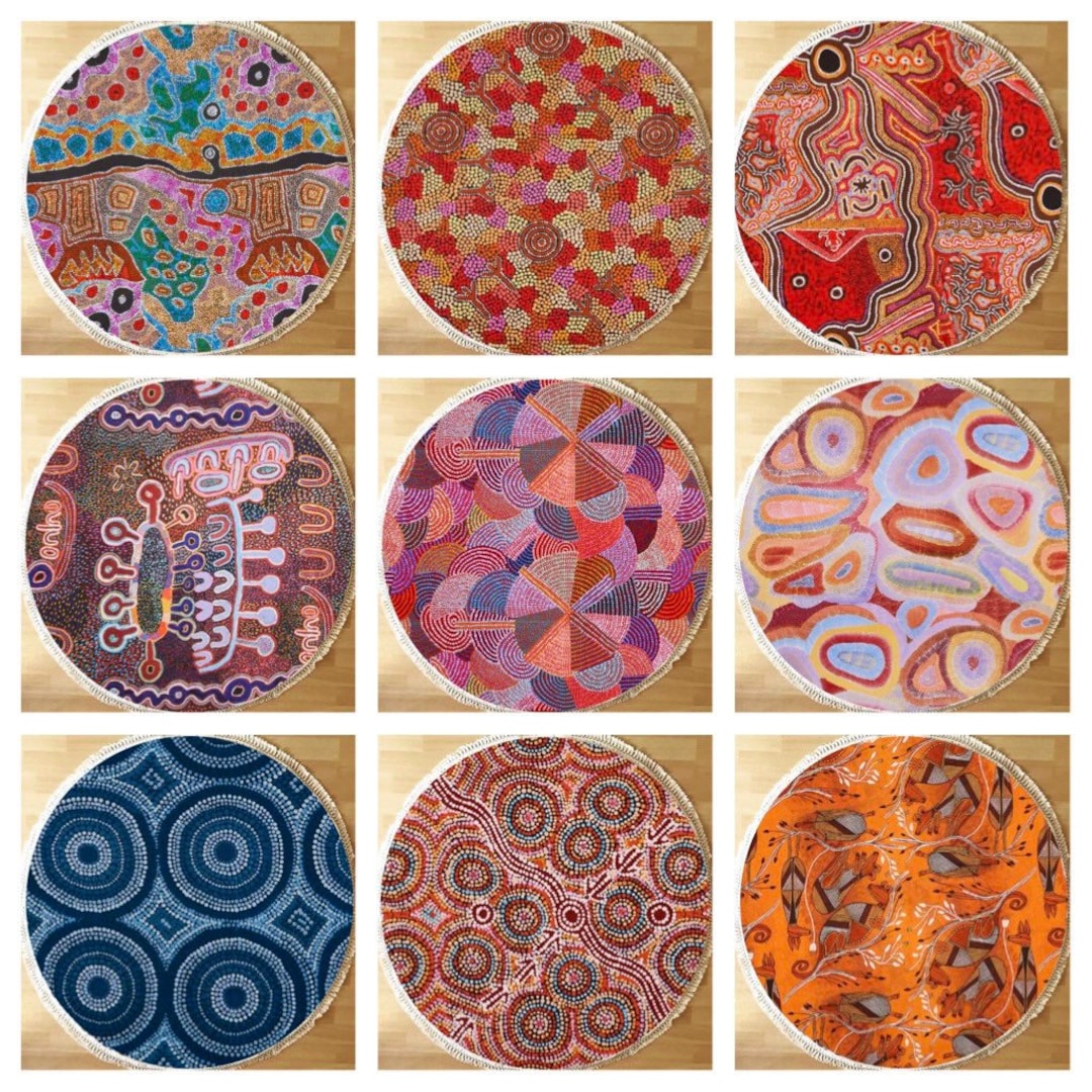 Australian Indigenous Art Print PLAY MATS, Aboriginal Art, Baby Nursery ...