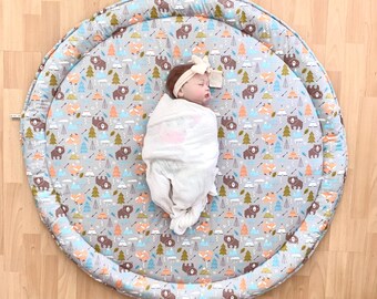 Fox Tummy Time Mat - Etsy