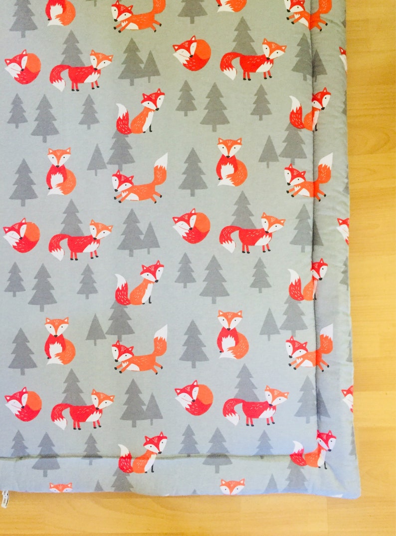 ON SALE Fox in the Woods Deer and Dot Baby Roundies Round Rug - Etsy