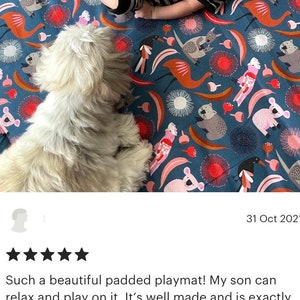 Australian BABY PLAY MAT, Australia Animals, Large Padded, Round Rug ...