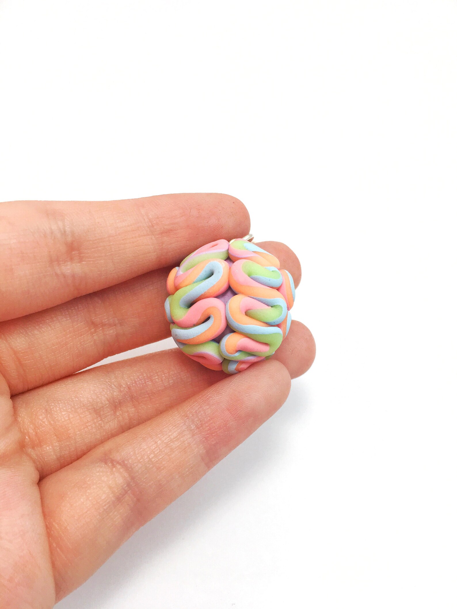 Glow in the Dark Brain Earrings Brain Jewelry Pastel - Etsy