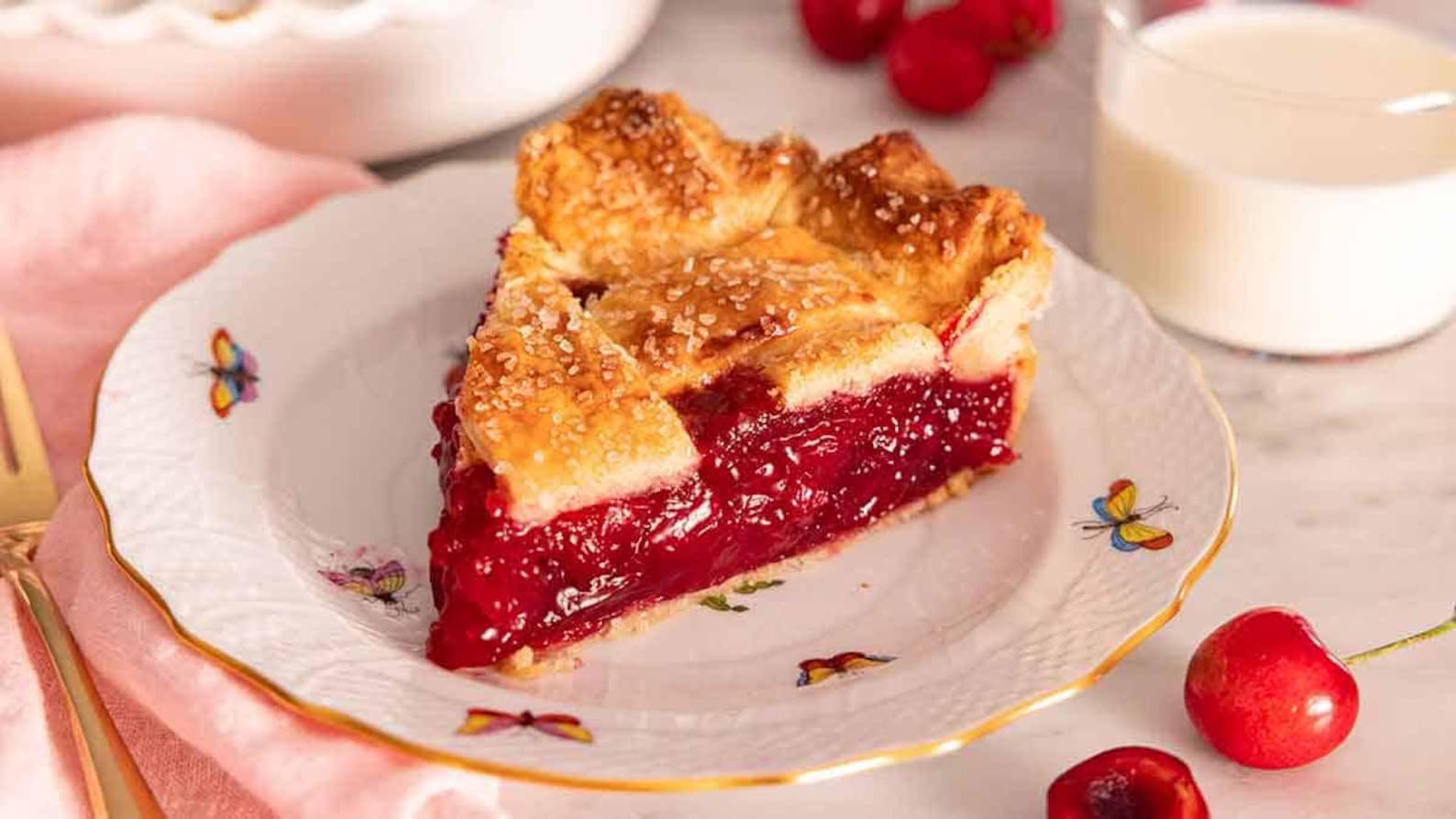 Cherry Pie Recipe: Professional Pastry Formula (excel Download) - Etsy