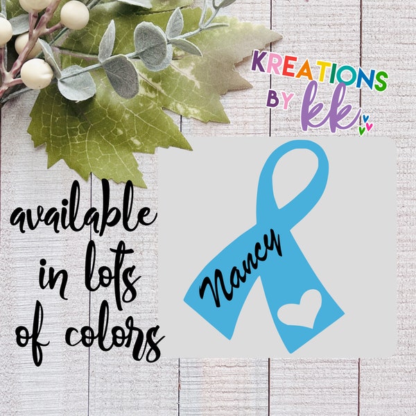 Awareness Ribbon Decal - Etsy
