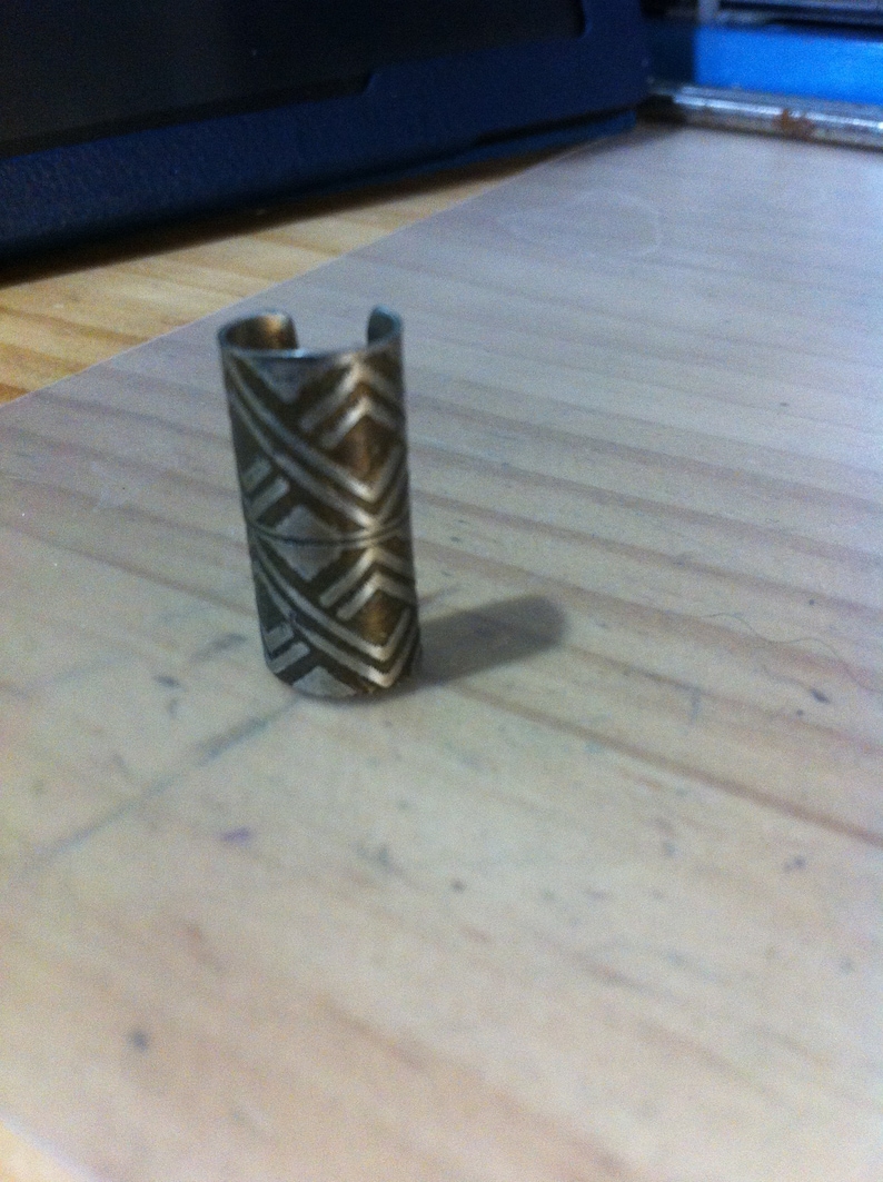 Etched Majestic King Dwarven Ear Cuff - Etsy