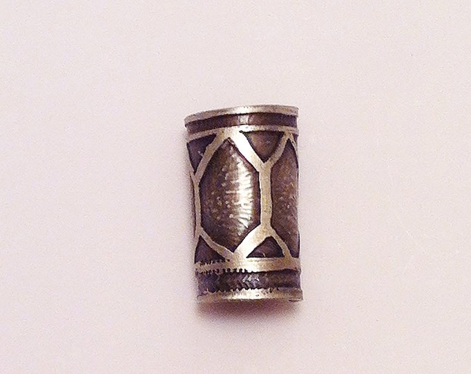 Majestic King Dwarven Braid Hair Bead Etched in Nickel Silver - Etsy