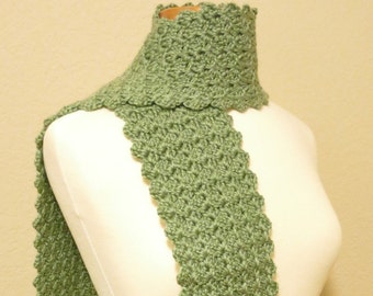 Crochet Edge Scarf - Etsy