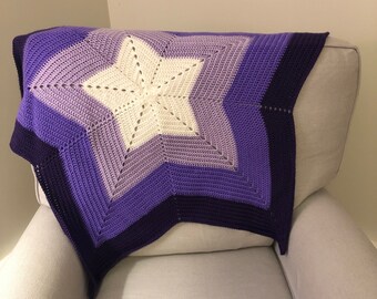 Pinwheel Purple Baby Star Blanket Wrap - Etsy