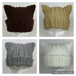 Crochet Cat Ear Hat/beanie - Etsy