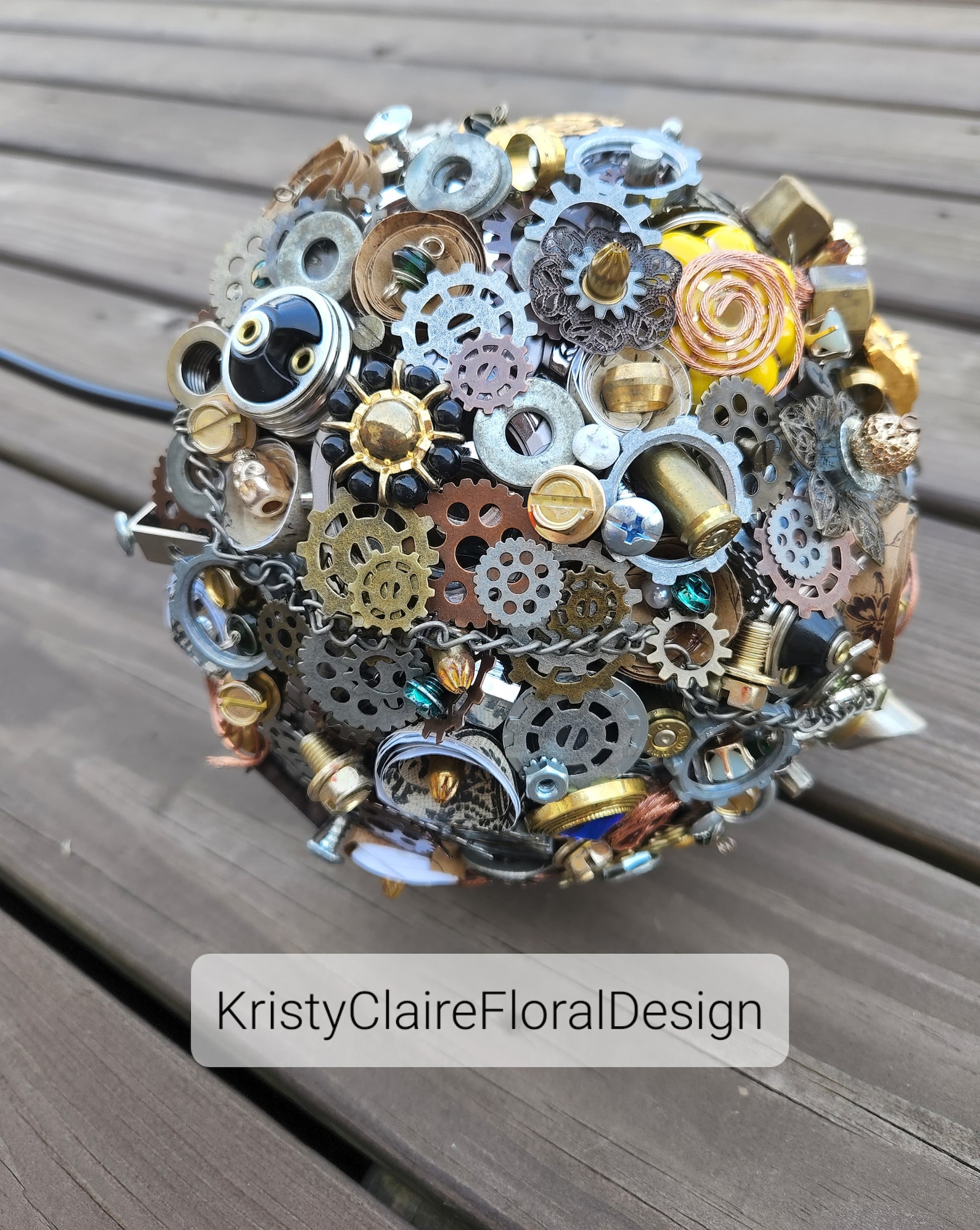 Recycled Bits & Pieces Bouquet Steampunk Metal Scepter | Etsy