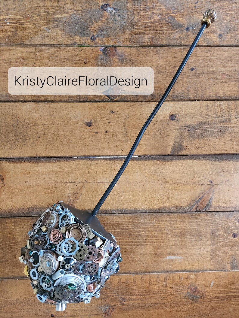 Recycled Bits & Pieces Bouquet, Steampunk, Metal, Scepter, Staff ...