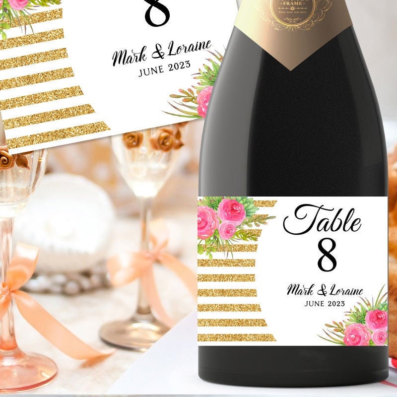 Champagne Labels - Etsy